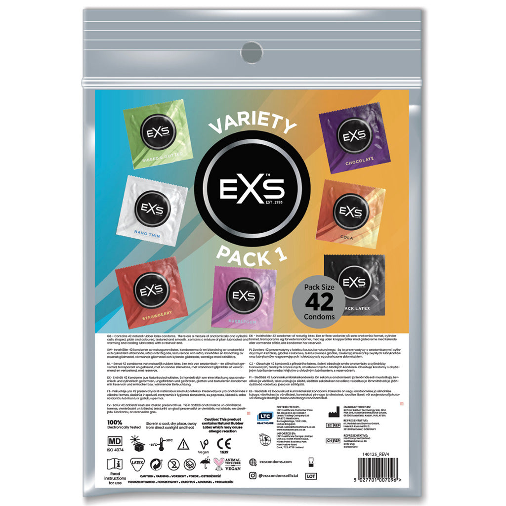 Condoms.uk | Free Delivery Over £25 | EXS Variety Pack Condoms | Condoms.uk
