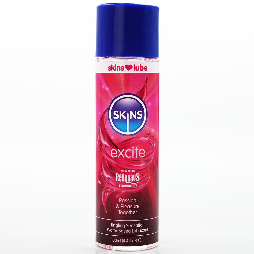 Skins Excite Tingling Sensation Water-Based Lubricant (130ml) | Condoms.uk