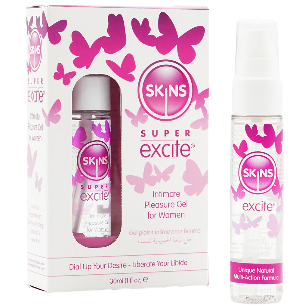 Skins Super Excite Intimate Pleasure Gel for Women (30ml) | Condoms.uk