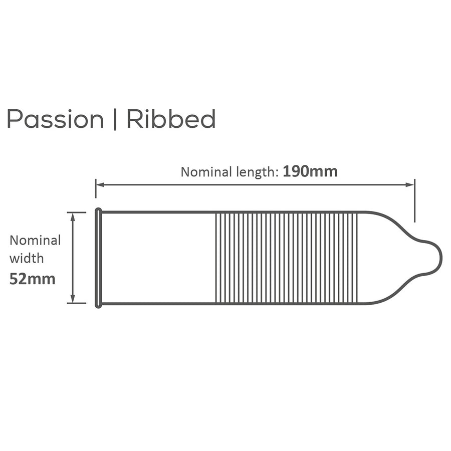 Condoms.uk | Free Delivery Over £25 | Pasante Ribbed Passion Condoms | Condoms.uk