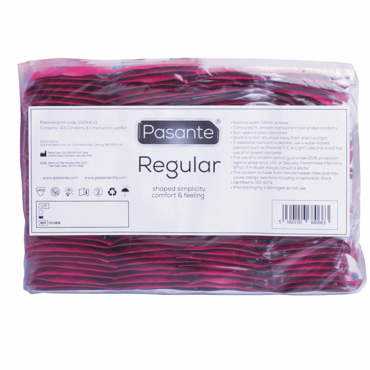 Condoms.uk | Free Delivery Over £25 | Pasante Regular Condoms | Condoms.uk