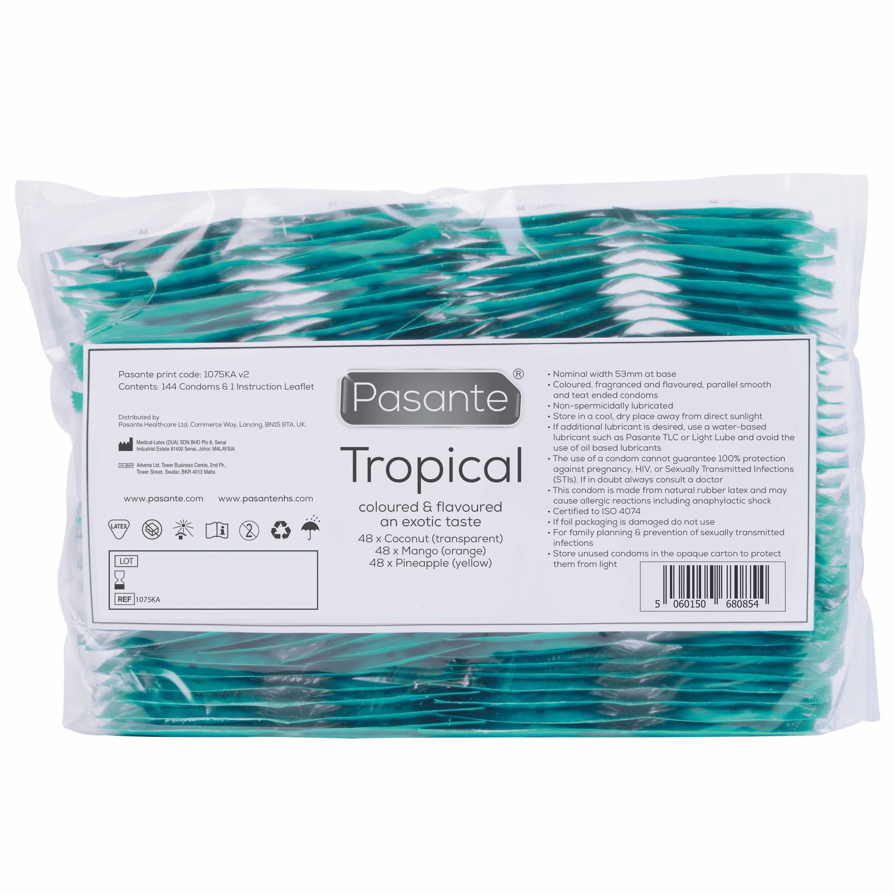 Condoms.uk | Free Delivery Over £25 | Pasante Tropical Condoms | Condoms.uk